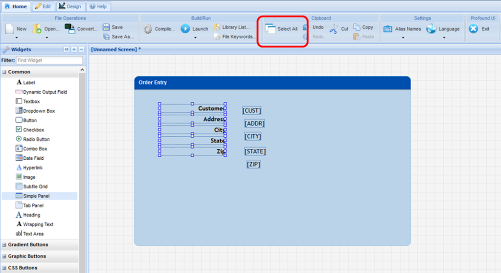 Profound UI Tips & Tricks: Align or Space Multiple Widgets in the ... Profound UI Tips & Tricks: Align or Space Multiple Widgets in the ...